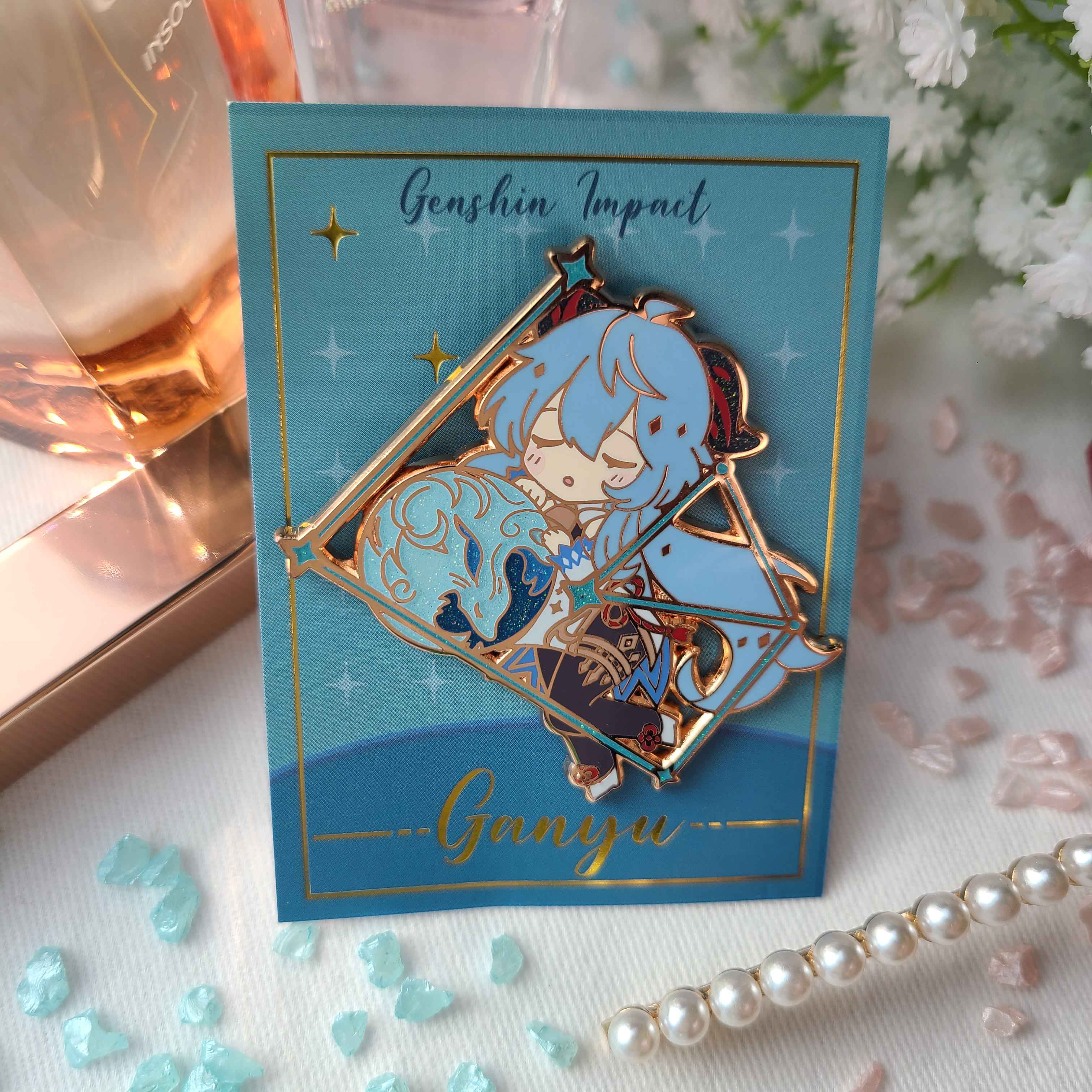 [Genshin Impact] Ganyu Constellation Enamel Pin – kitoodles