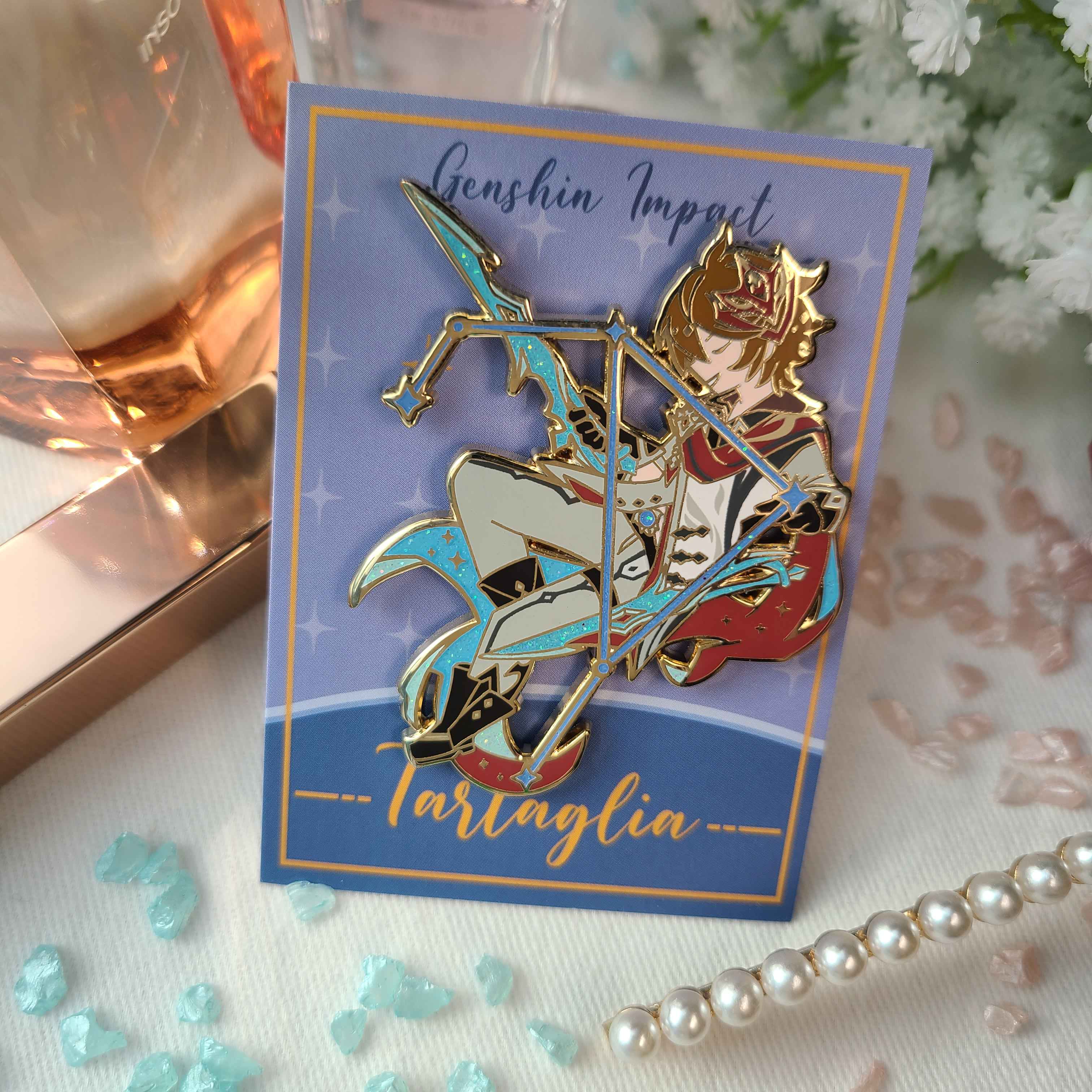 [Genshin Impact] Childe / Tartaglia Constellation Enamel Pin – kitoodles
