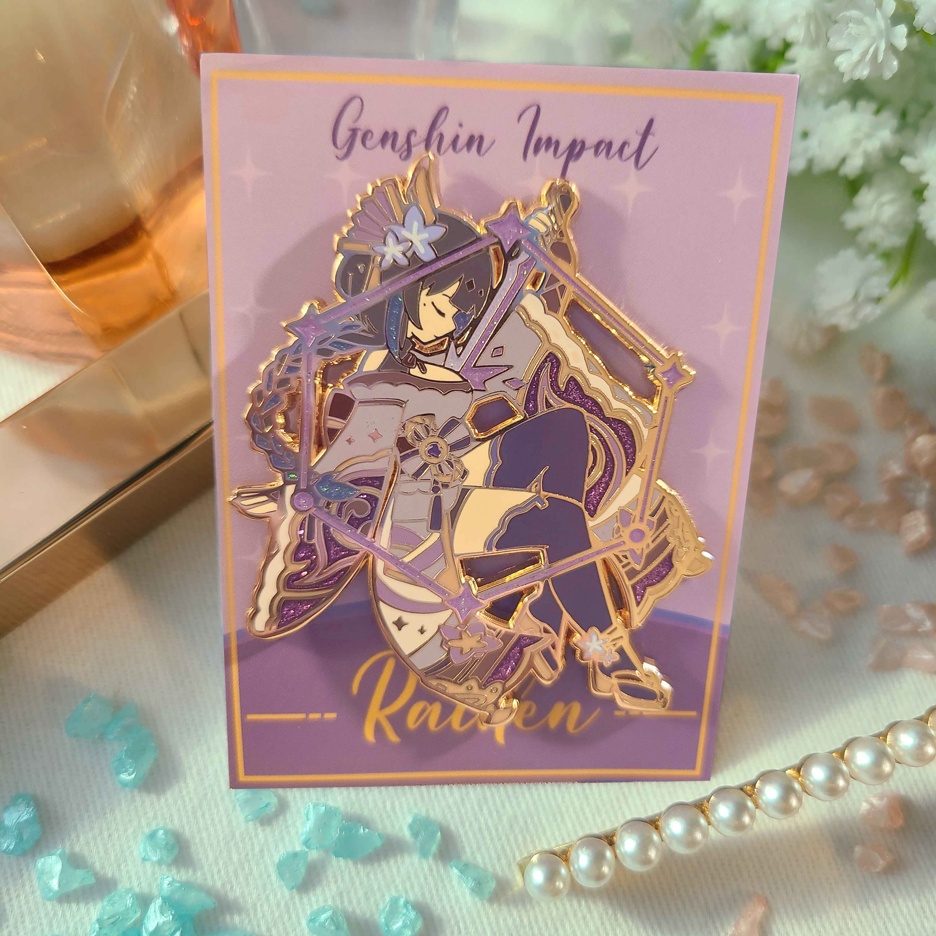 [Genshin Impact] Raiden Ei Constellation Enamel Pin – kitoodles